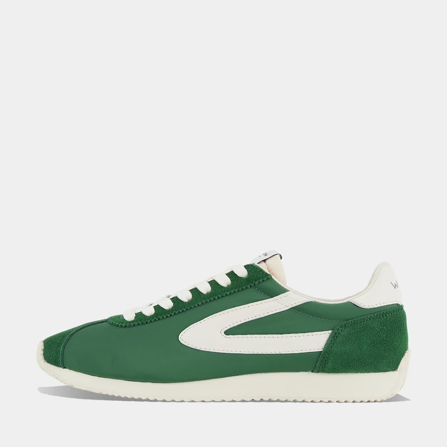 Norman Walsh - Retro Shoes - London - Beige & Dark Green - Handcrafted